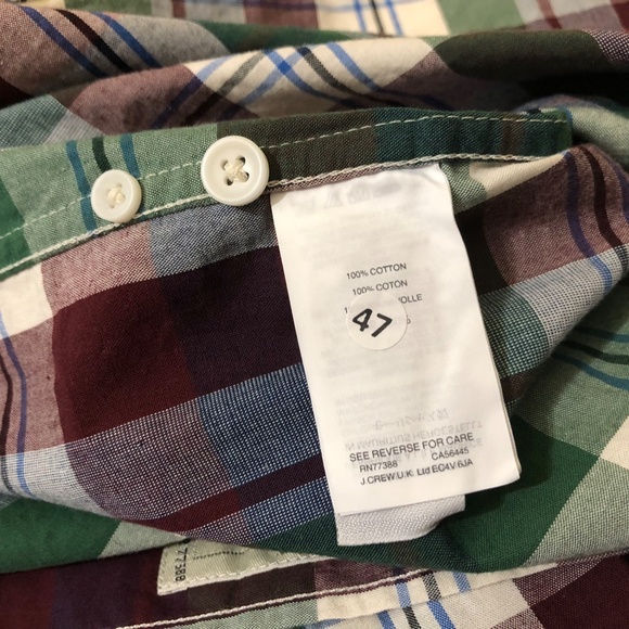 J. Crew | Shirts | Jcrew Slim Secret Wash Indigo Plaid Shirt | Poshmark